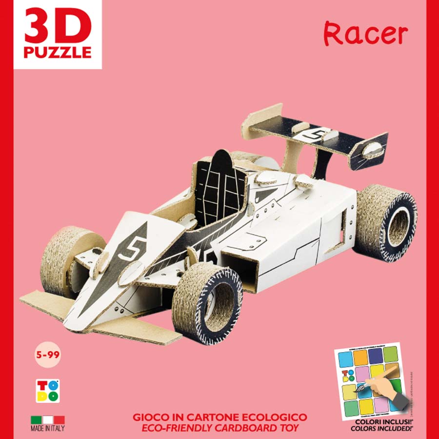 Racer – Gioco auto da corsa in cartone – TODO Cardboard World
