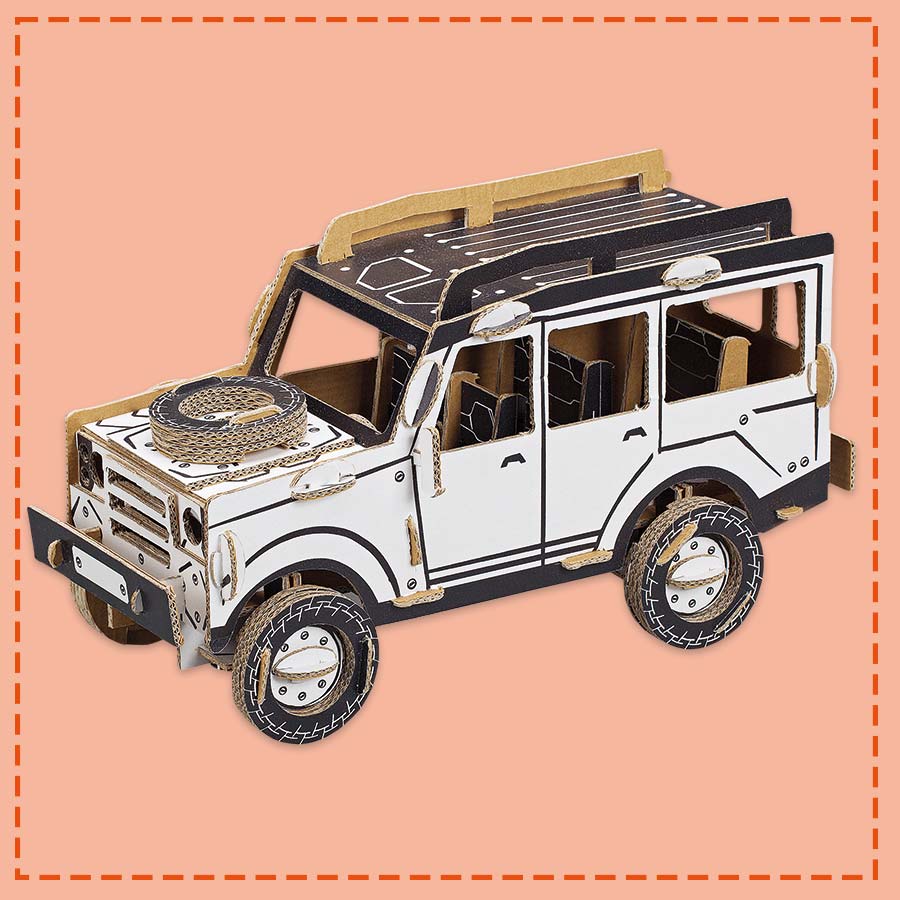 Gioco per bambini - Auto fuoristrada Jeep di cartone – TODO Cardboard World