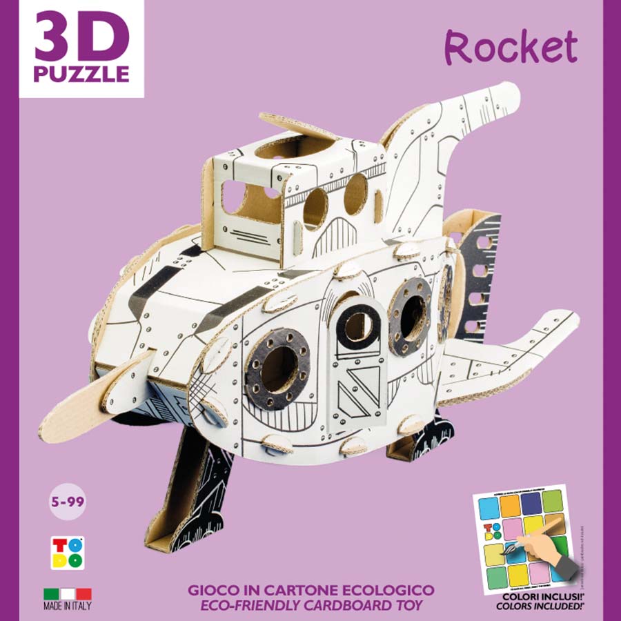 Rocket – Gioco razzo astronave per bambini – TODO Cardboard World